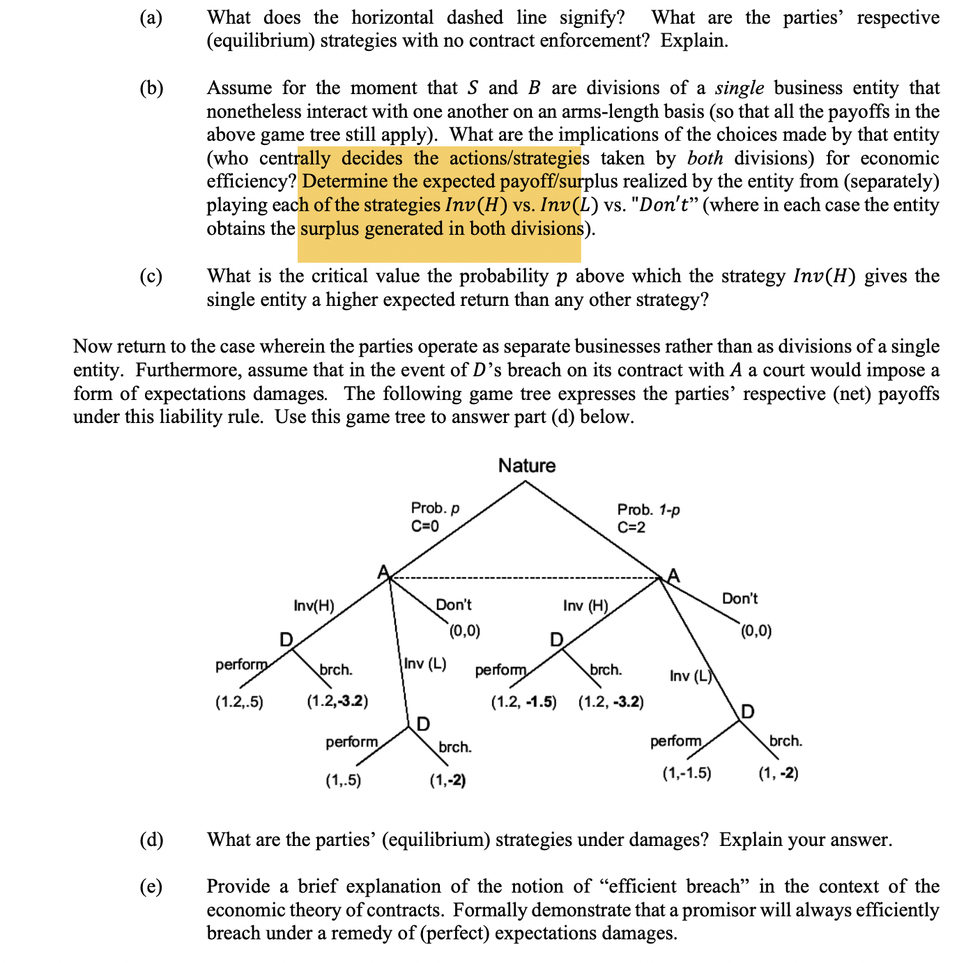 Solved 1 Contracts A dealer (denoted D ) of exotic animals | Chegg.com