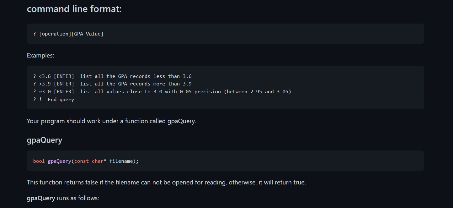 Solved - A header file containing a structure for the GPA | Chegg.com