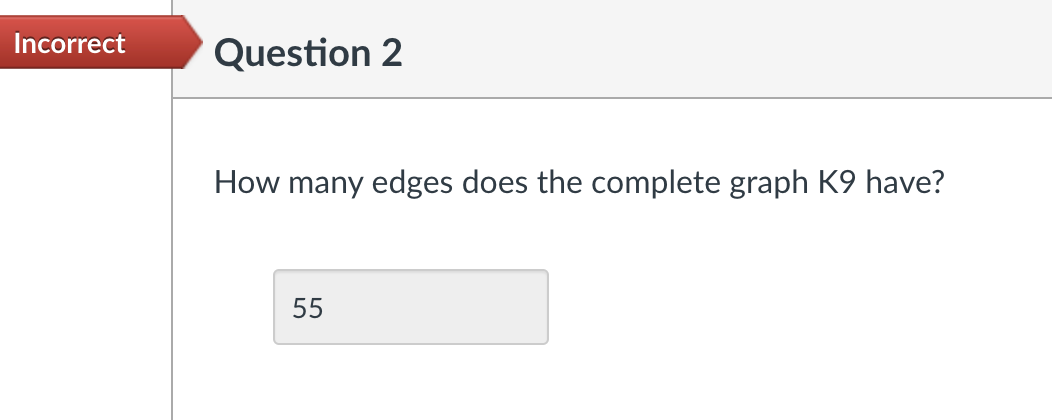 Solved How many edges does the complete graph K9 have? | Chegg.com