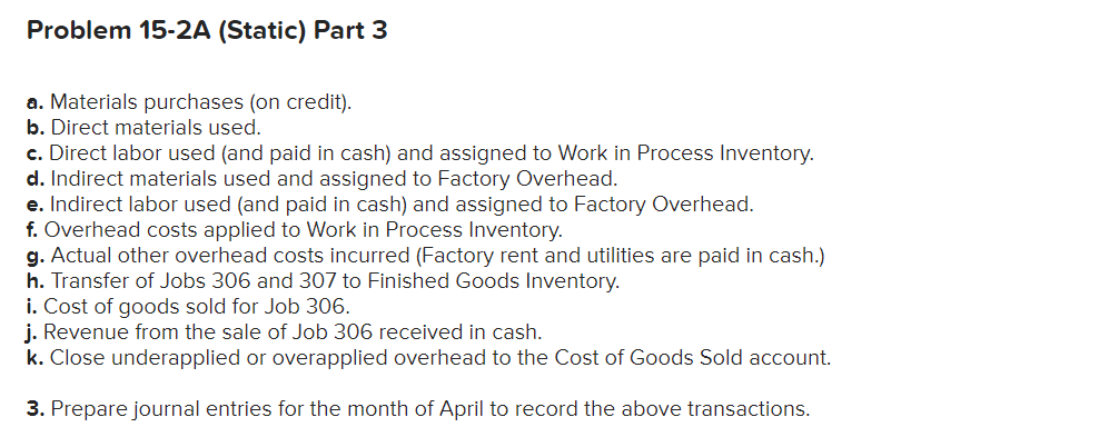 Solved Required information Problem 15-2A (Static) Computing | Chegg.com