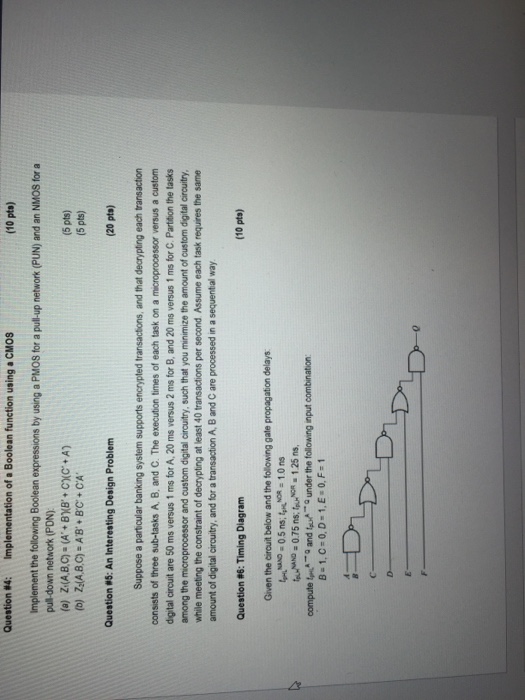 Solved Implement the following Boolean expressions by using | Chegg.com