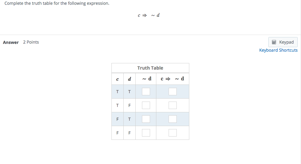 Solved Complete the truth table for the following | Chegg.com
