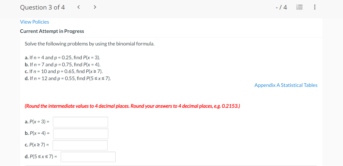 Solved Solve The Following Problems By Using The Binomial 4894