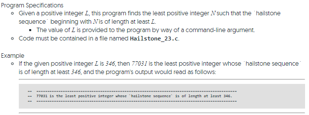 Program Specifications For any positive integer N, | Chegg.com