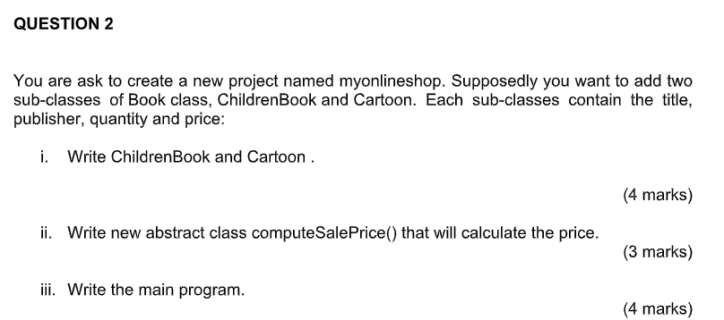 QUESTION 2 You are ask to create a new project named | Chegg.com