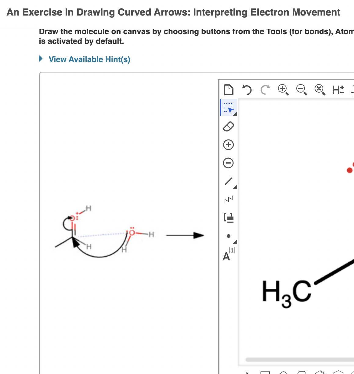 Solved An Exercise in Drawing Curved Arrows: Interpreting | Chegg.com