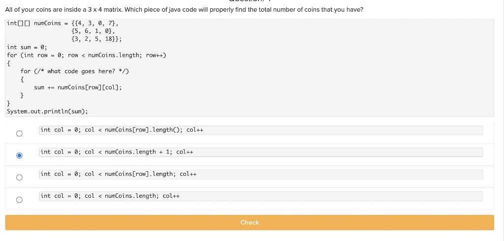 Solved All of your coins are inside a 3×4 matrix. Which | Chegg.com