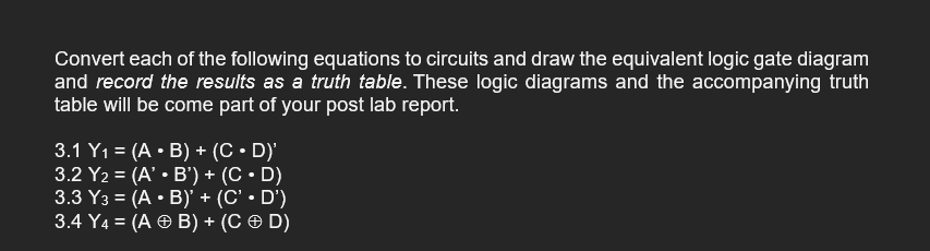 Solved Convert each of the following equations to circuits | Chegg.com