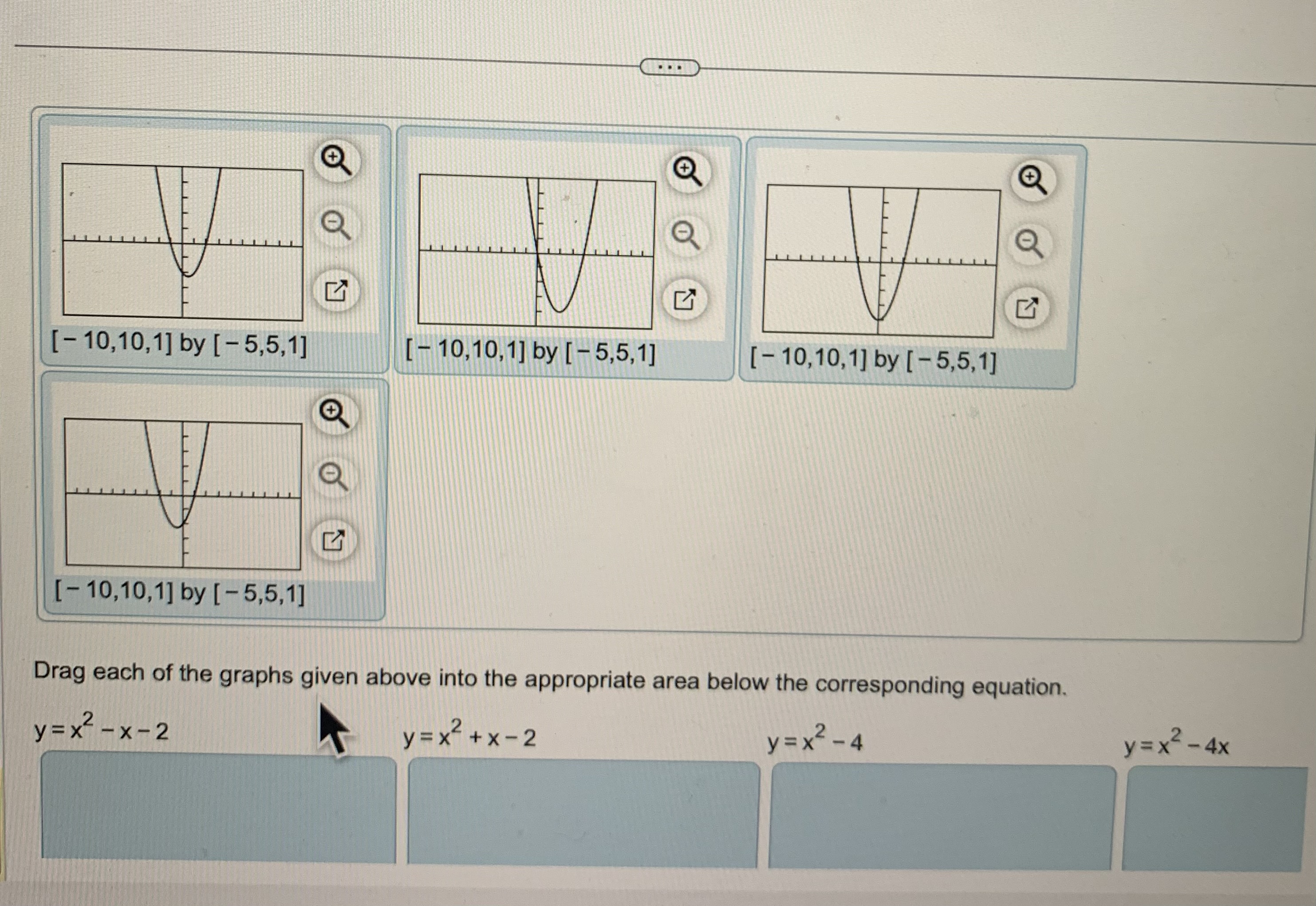 Solved Drag each of the graphs given above into the | Chegg.com