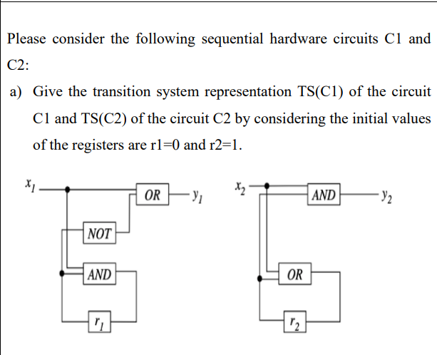 Solved Please consider the following sequential hardware | Chegg.com