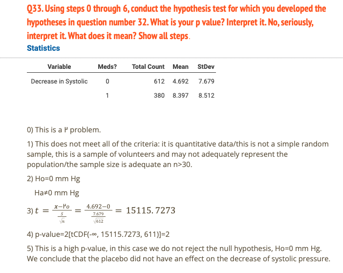 Solved I know that the null and alternate hypotheses are | Chegg.com