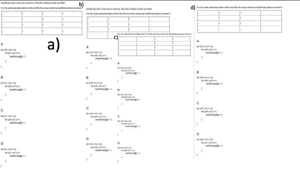 Solved This Is C Programming Language Twodarray Has 4 Rows 0926