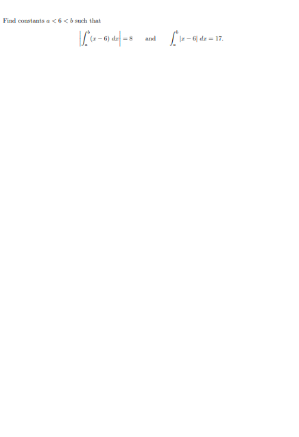 Solved Find constants a