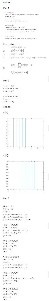 Solved Use Matlab function called lab7systems (see code | Chegg.com
