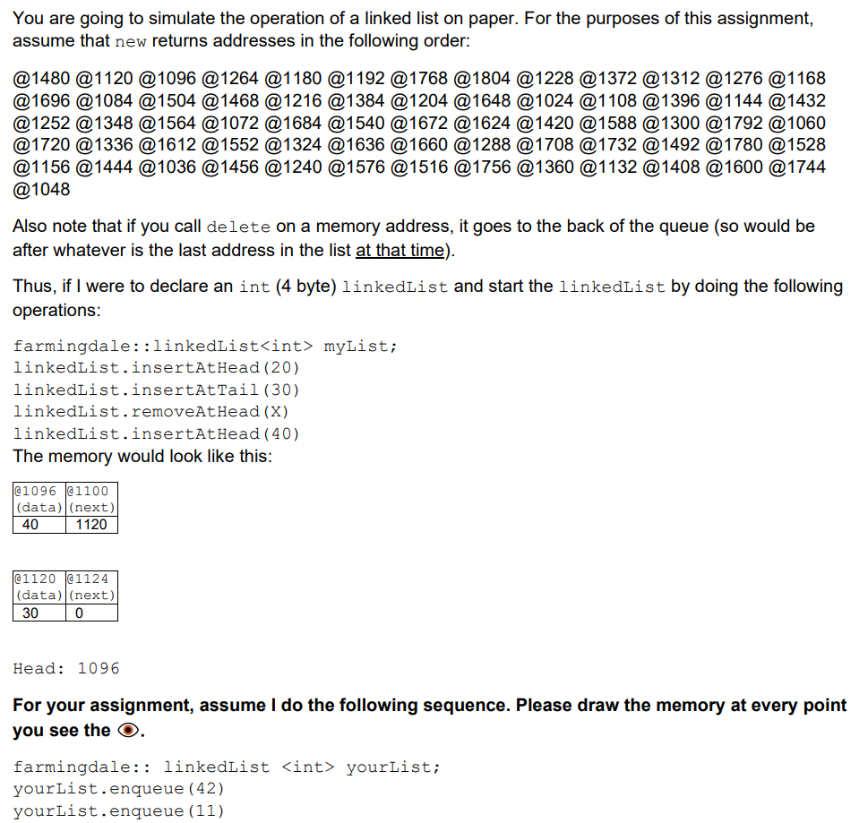 Solved co yourlist.enqueue (23) yourlist.enqueue (64) | Chegg.com