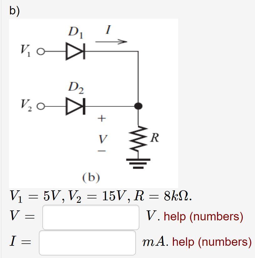 Solved Calculate the II and VV in the figures assuming the | Chegg.com