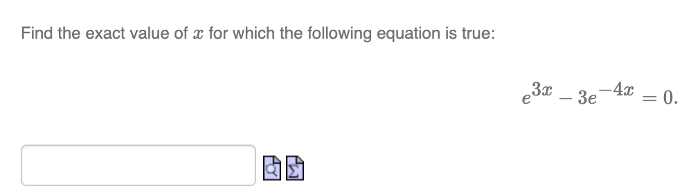 Solved Find the exact value of x ﻿for which the following | Chegg.com