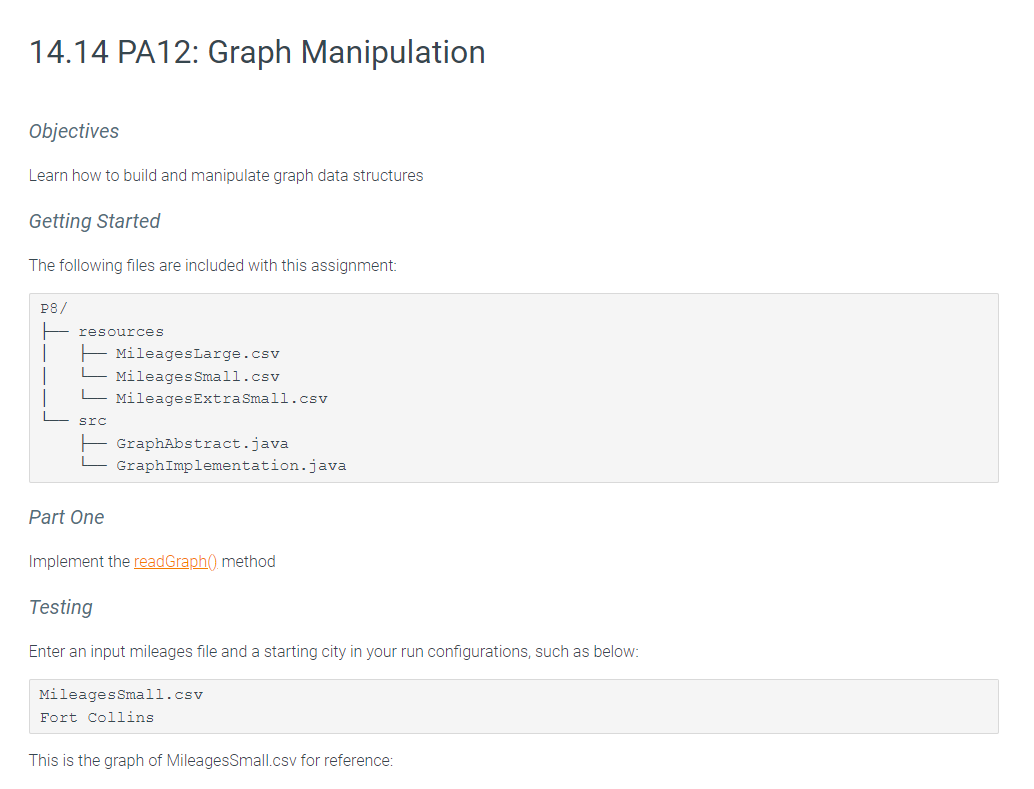 Solved 14.14 ﻿PA12: Graph ManipulationObjectivesLearn how to | Chegg.com