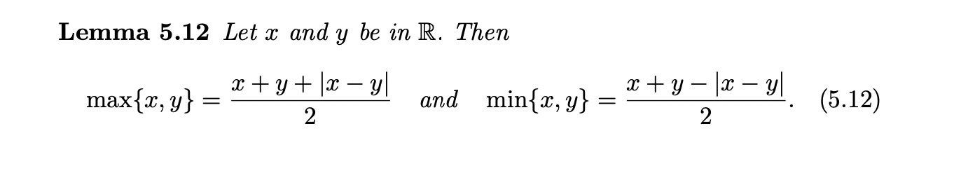 Solved Exercise 5.8 Prove Lemma 5.12.Lemma 5.12 Let x and y | Chegg.com
