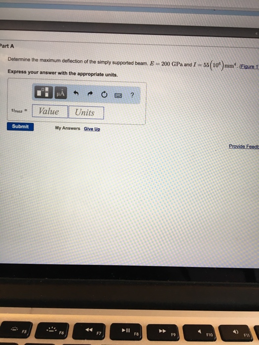 Solved Part A Determine the maximum deflection ofthe simply | Chegg.com