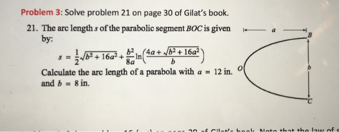 Solved Problem 3: Solve problem 21 on page 30 of Gilat's | Chegg.com