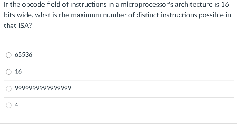 Solved If the opcode field of instructions in a | Chegg.com