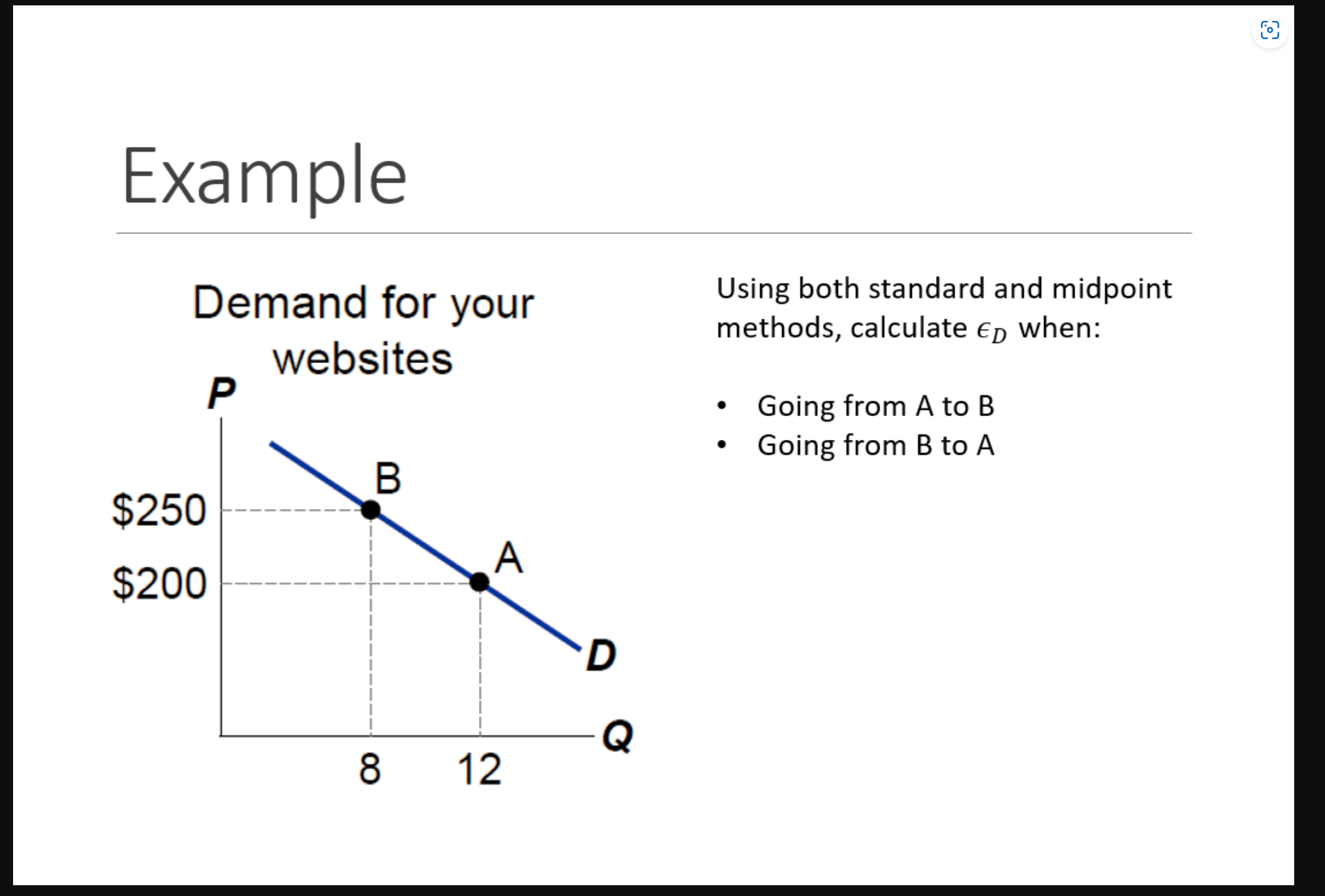 Example Using both standard and midpoint methods, | Chegg.com