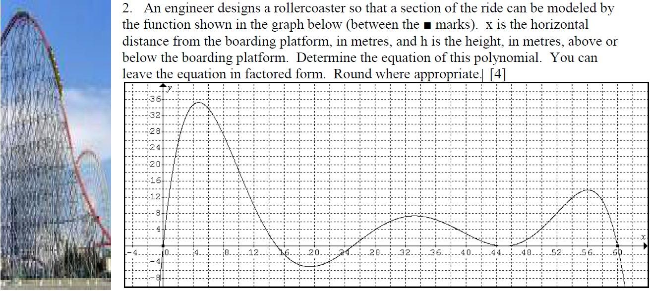 Solved An engineer designs a rollercoaster so that a section | Chegg.com