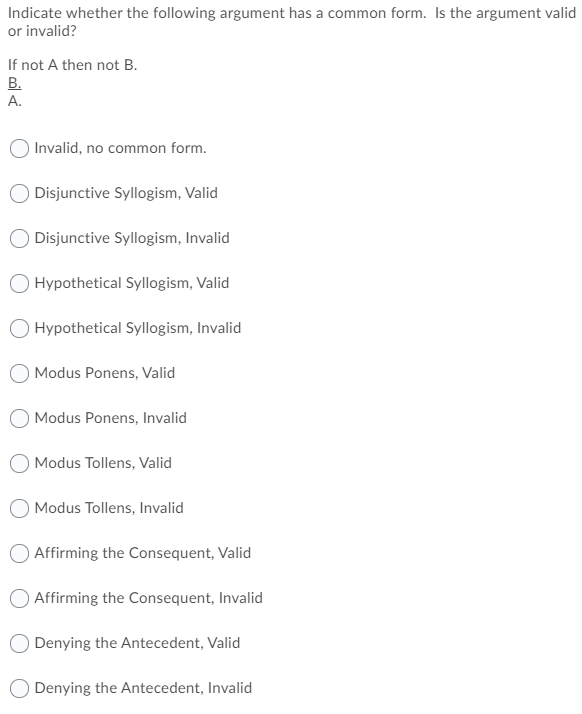 Solved Indicate whether the following argument has a common | Chegg.com