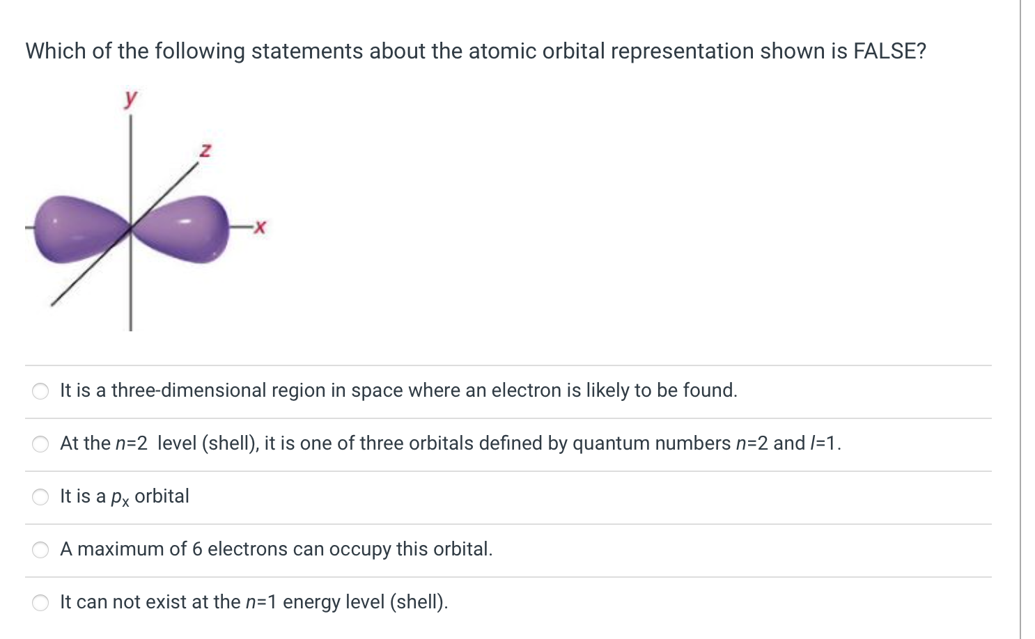 Solved Which Of The Following Statements About The Atomic