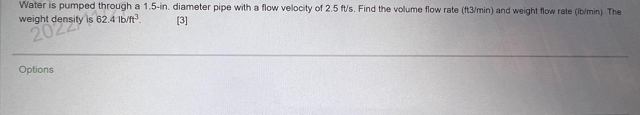 Solved Water is pumped through a 1.5-in. diameter pipe with | Chegg.com