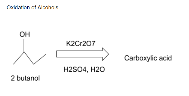 Oxidation Of Alcohols Na2cr2o7 K2cr2o7 H2so4 Reaction The Reaction Of