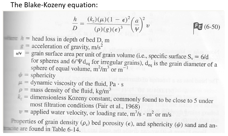 Solved Suppose you build a single media filter with particle | Chegg.com