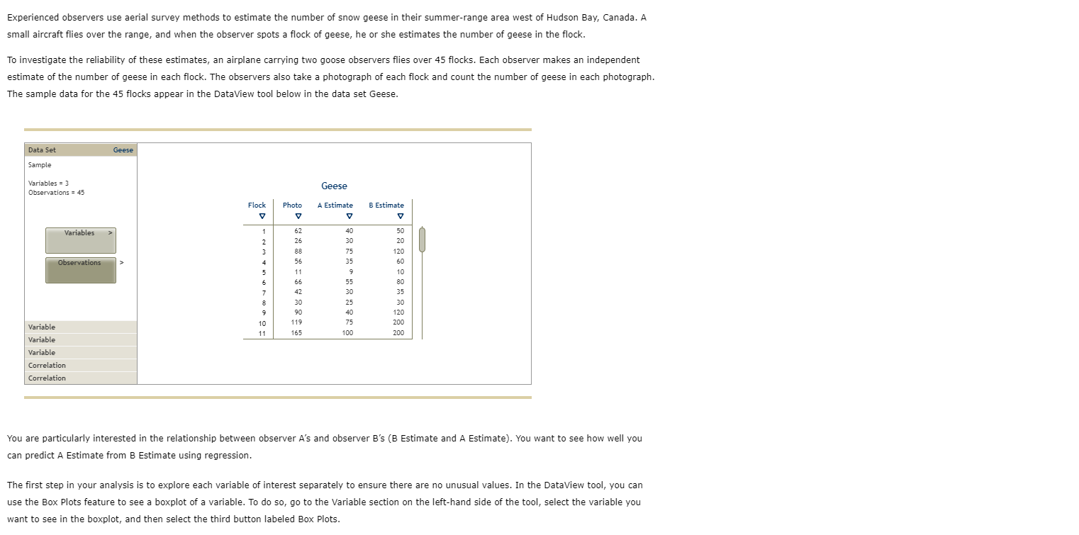 Experienced observers use aerial survey methods to | Chegg.com