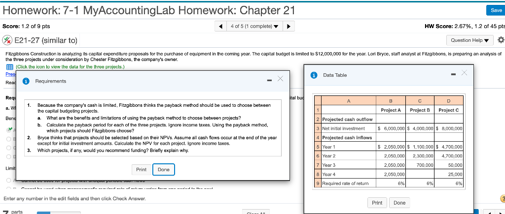 Solved Homework: 7-1 MyAccountingLab Homework: Chapter 21 | Chegg.com