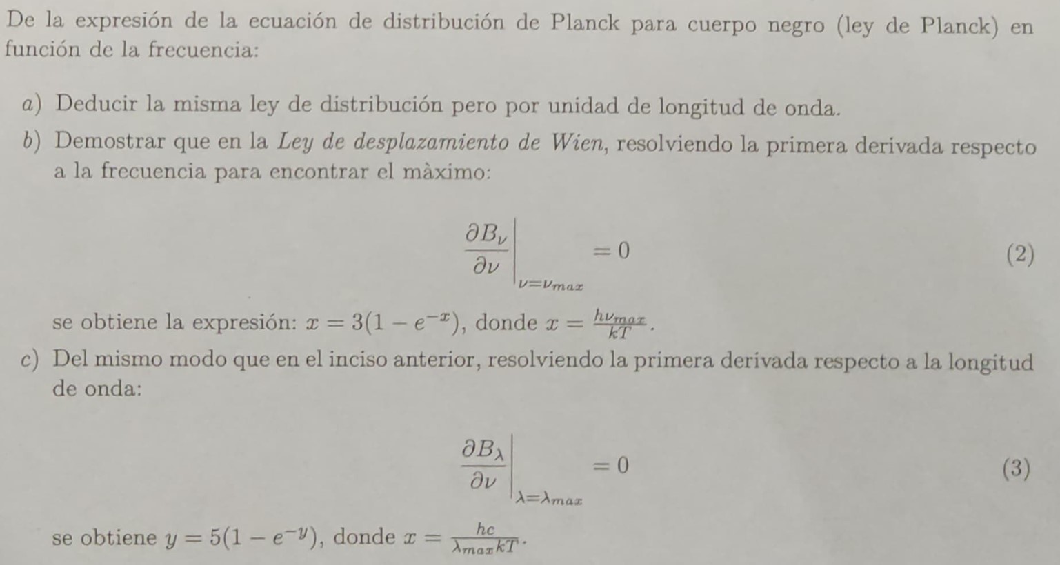 From the expression of the Planck distribution | Chegg.com