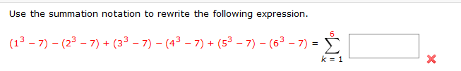 Solved Use the summation notation to rewrite the following | Chegg.com
