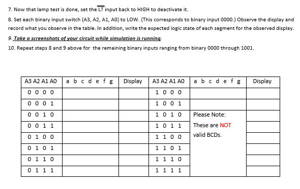 Solved PROCEDURE: 1. Refer to the databesk for CD4511 to | Chegg.com