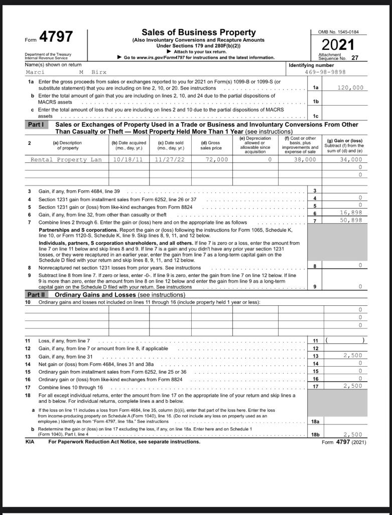 Solved 1040-SR Department of the Treasury - Internal Revenue | Chegg.com