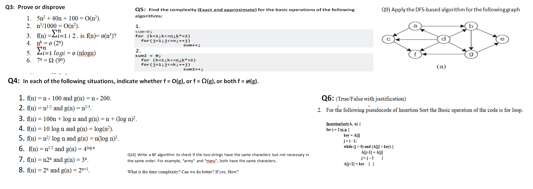 Solved Q3:Focus I want aprove and disaprove , ﻿explain how | Chegg.com