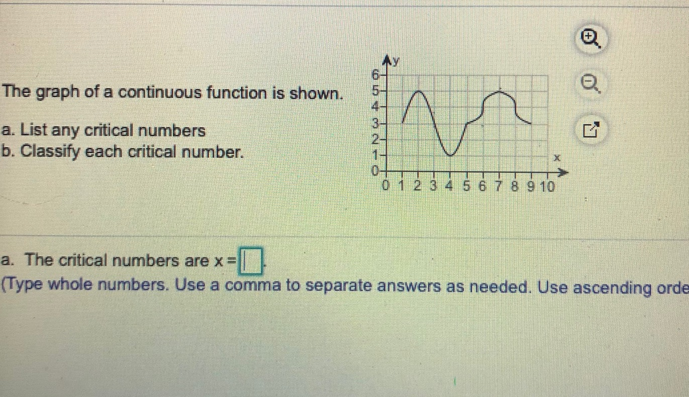 Solved | ơ ơ The graph of a continuous function is shown. a. | Chegg.com