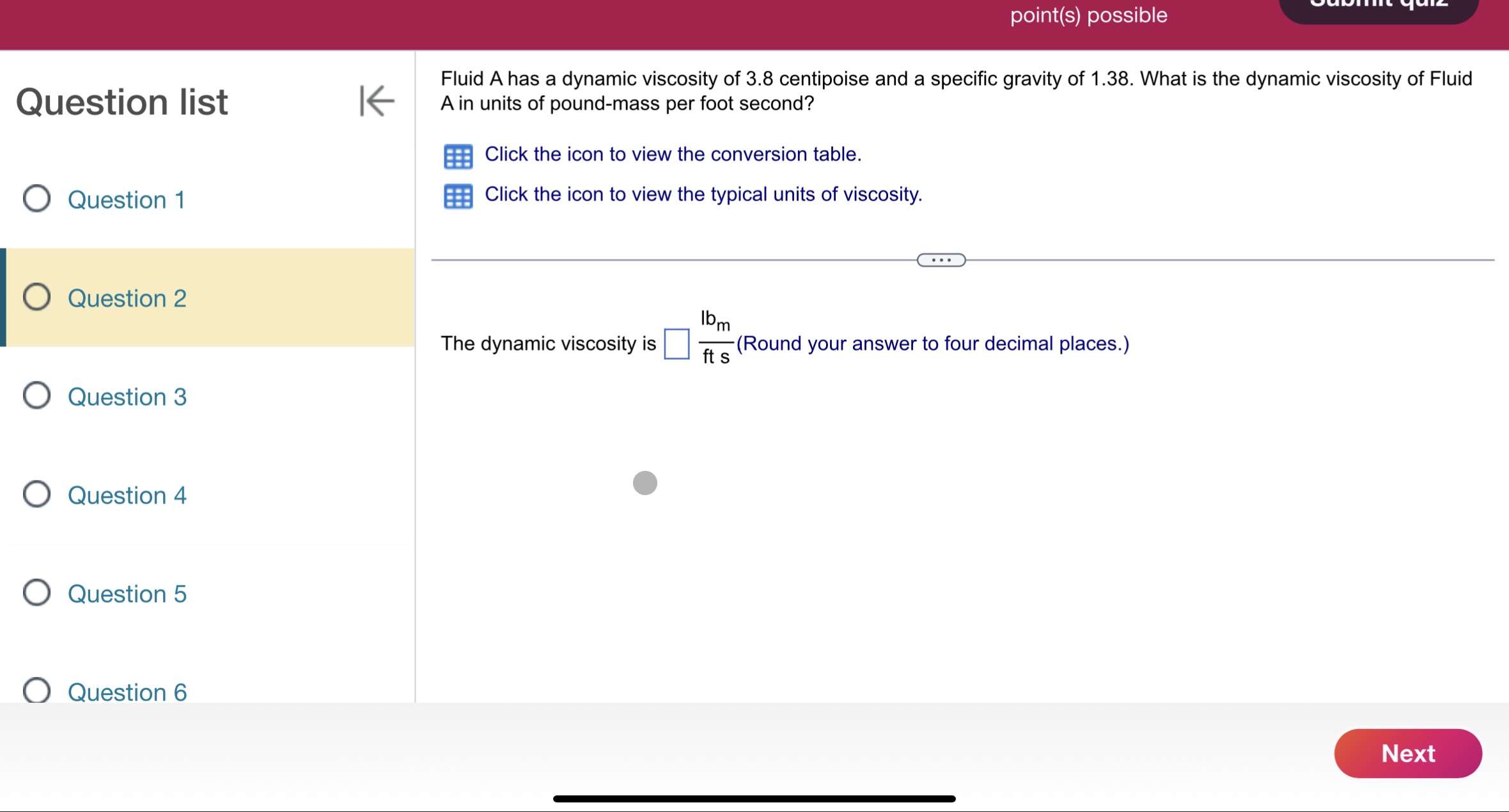 Solved Fluid A has a dynamic viscosity of 3.8 ﻿centipoise | Chegg.com