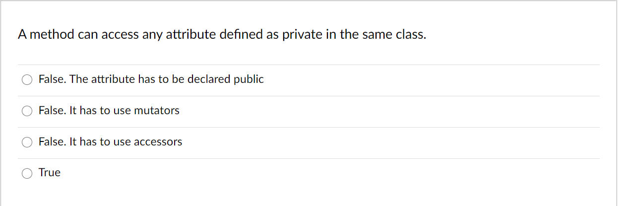 Solved A variable defined within a class but outside any | Chegg.com