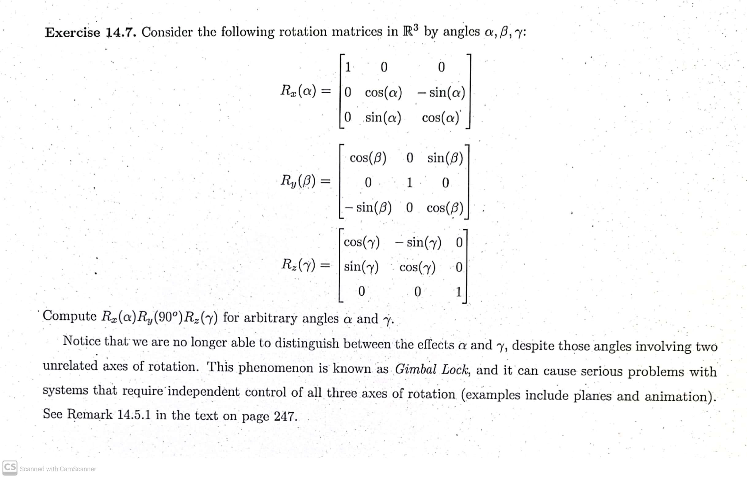 Solved Exercise 14.7. Consider the following rotation | Chegg.com