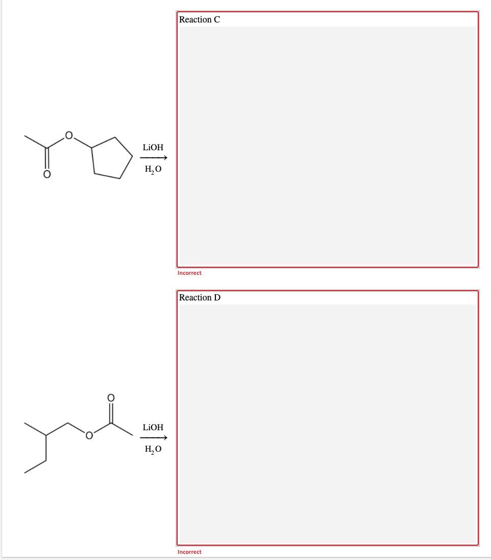 Solved Draw the products formed when each ester is treated | Chegg.com