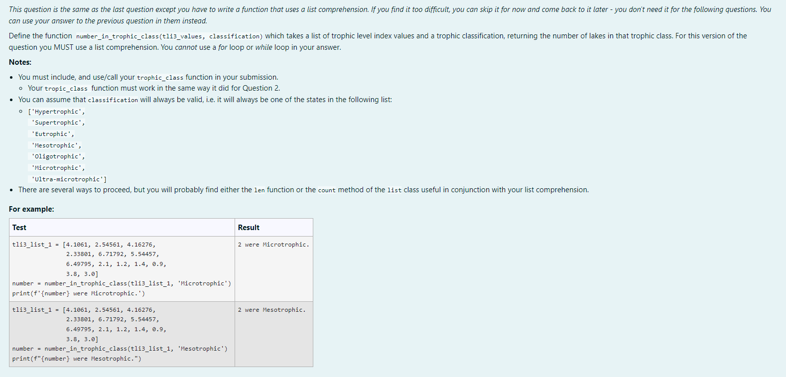 Solved Python Read Question Carefully as answer must be | Chegg.com