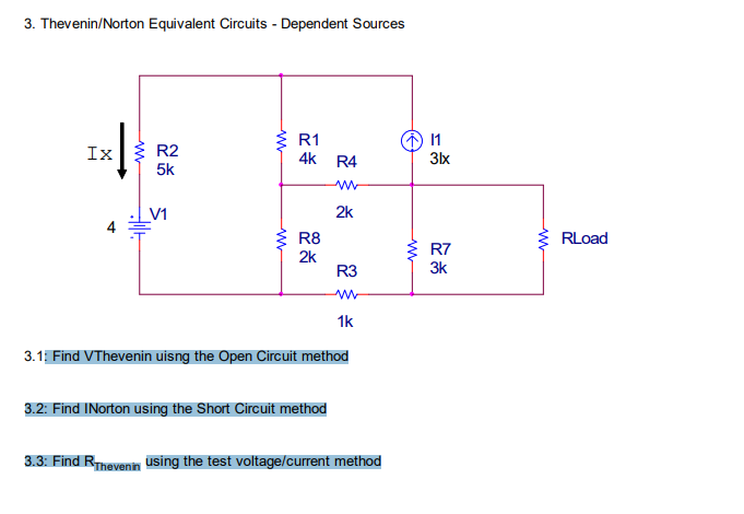 Solved 3. Thevenin/Norton Equivalent Circuits - Dependent | Chegg.com
