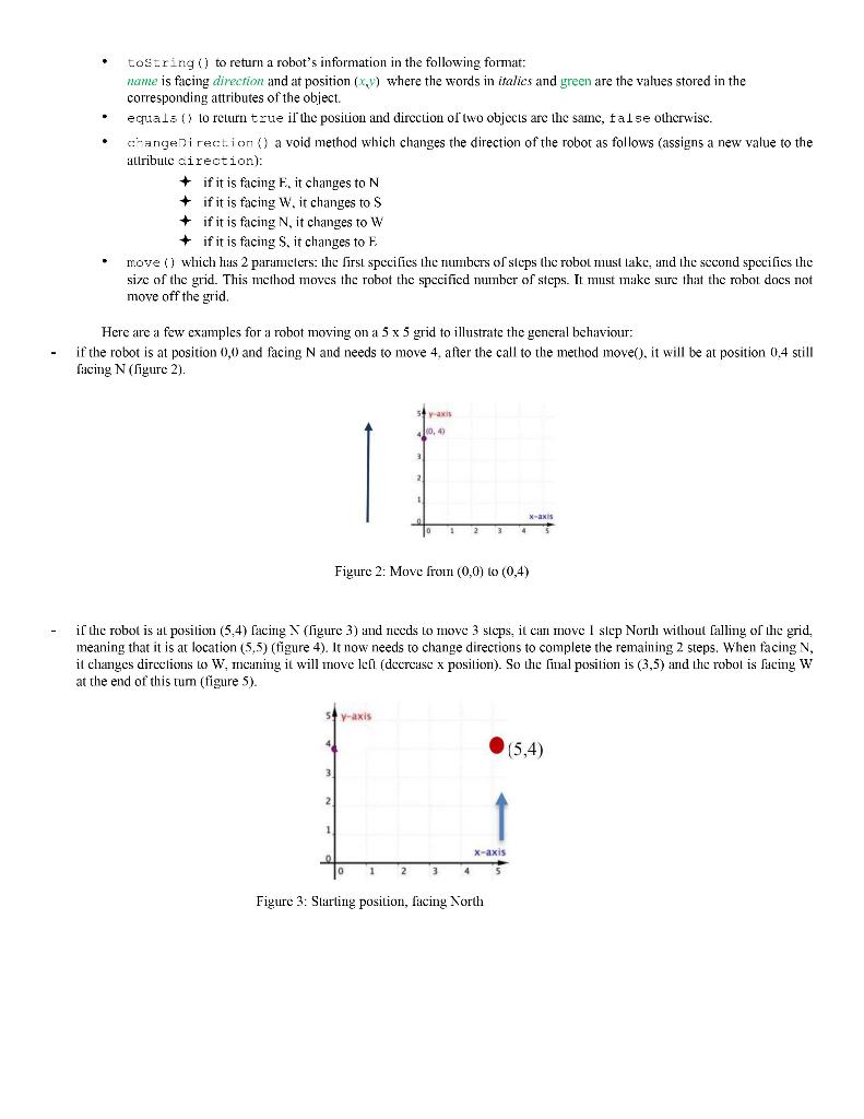 Solved Question - (a)Class Robot, (b)Driver to test it & | Chegg.com