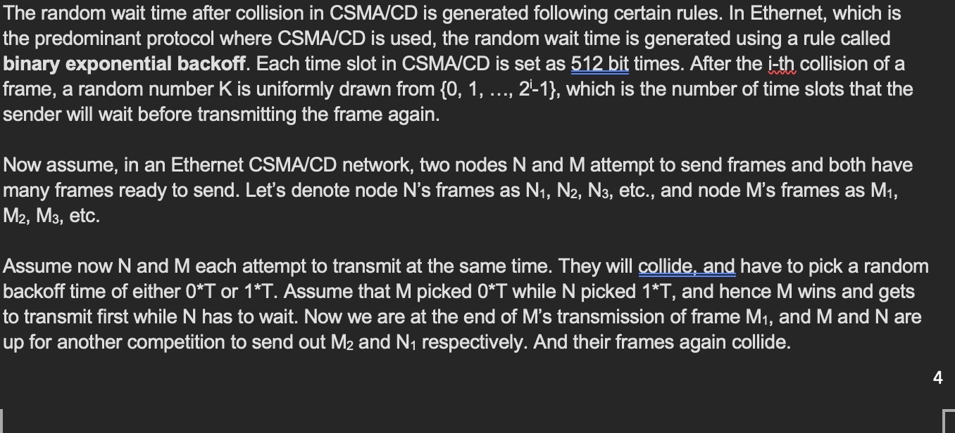 Solved the predominant protocol where CSMA/CD is used, the | Chegg.com
