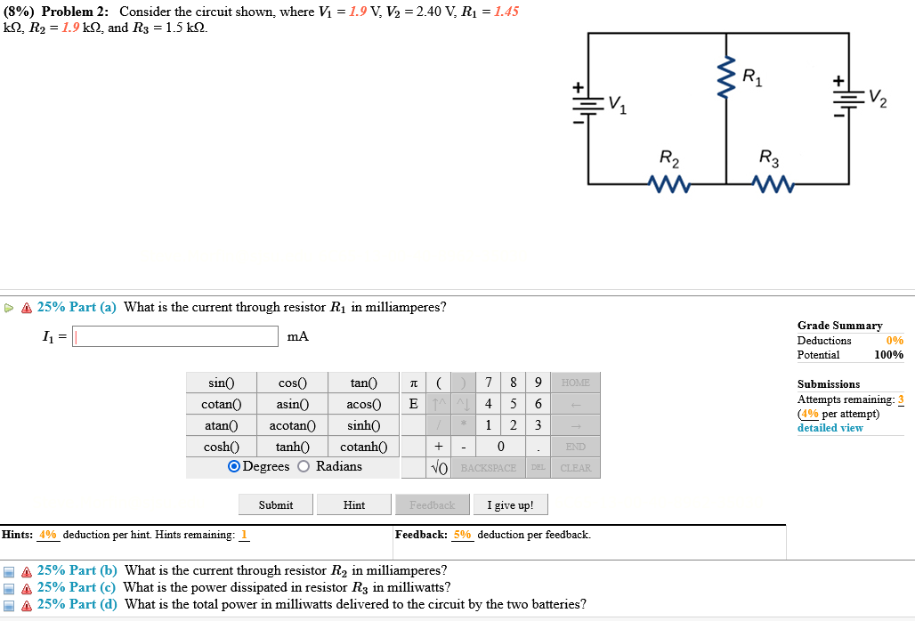 Solved (8\%) Problem 2: Consider the circuit shown, where | Chegg.com Solved (8\%) Problem 2: Consider the circuit shown, where | Chegg.com